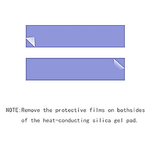 M.2 Heatsink Copper, m2 pcie NVMe Laptop PS5 Heatsink Copper，with Silicone Thermal Pad, for M.2 2280 SSD Laptop
