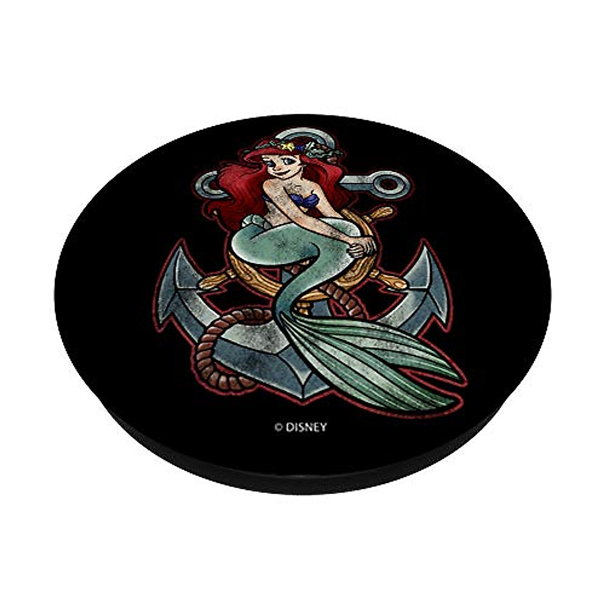 Disney Little Mermaid Tattoo Anchor Pose PopSockets PopGrip: Swappable Grip for Phones & Tablets
