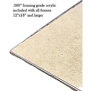 Natural Wood Frame (16x24, Rustic White Wash)