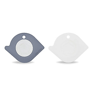 Full Circle Power Couple Cast Iron Pot Cleaner, Pan Scraper, White