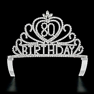 DcZeRong Women 30 Birthday Queen Crowns Rhinestone Tiara Women 30th Birthday Princess Tiaras Crown