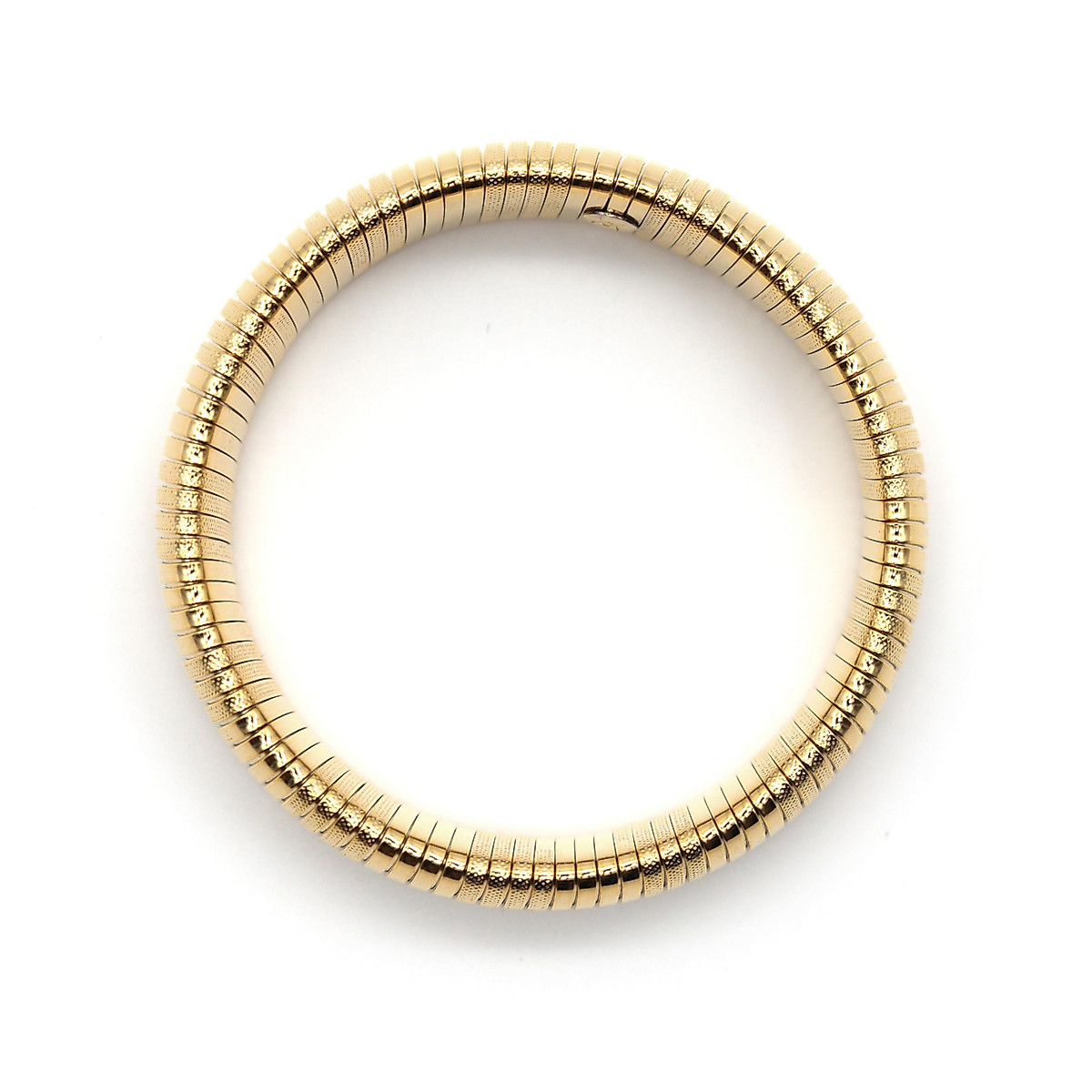 Marshal Metal Fashion Bracelet Omega 18k Gold Plated Brass Stretch Cobra Bracelet (14mm))