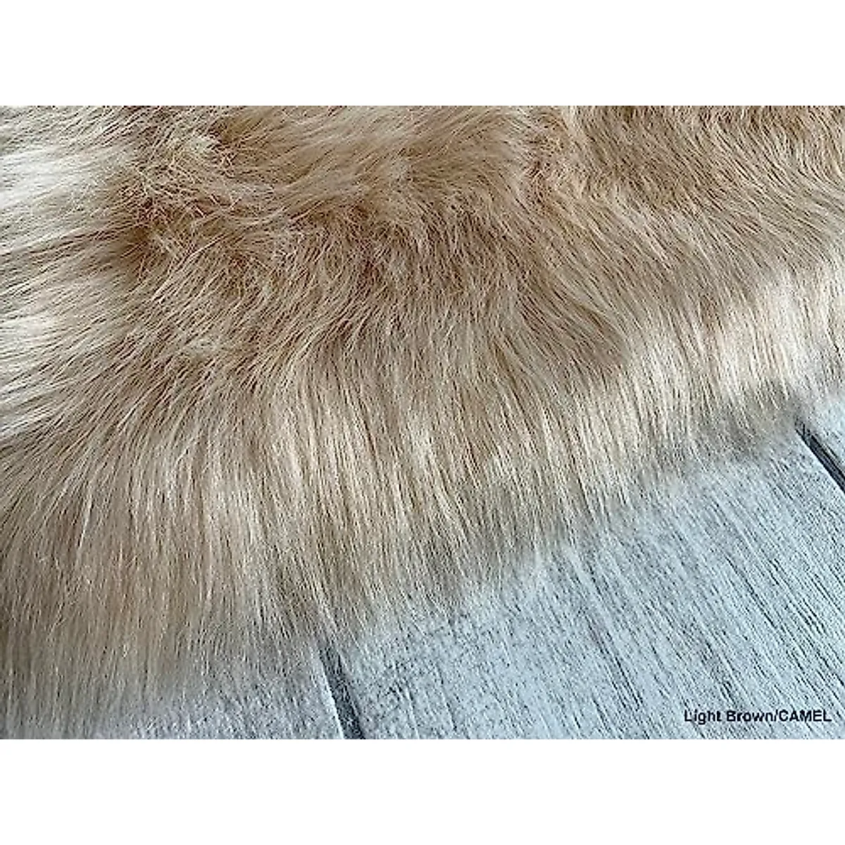 LAMBZY White Brown Tips Faux Fur Rug 3’6”x5’6” Bedroom Wool Rug Soft Hypoallergenic Carpet Large Silky Shag Area Rug Washable Rug Soft Furry Rug Luxury Rug for Home Decor Sofa Living Room Kids Room