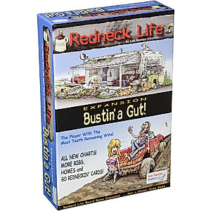 Bustin' A Gut: A Redneck Life Expansion - A Hilarious Expansion to The Board Game, Redneck Life - Board Games for Adults & Teens - 2-6 Players by Gut Bustin' Games
