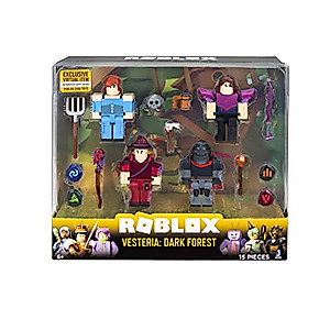 Roblox Celebrity Collection - Vesteria: Dark Forest Four Figure Pack [Includes Exclusive Virtual Item]