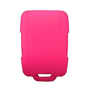 KAWIHEN Silicone Key Fob Cover Protector Fit for 2014 2015 2016 2017 Chevrolet Chevy Silverado Colorado Tahoe Suburban Gmc Yukon Sierra 13577770 2288148 M3N-32337100