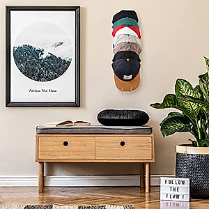 STAUBER Best Acrylic Baseball Cap Rack and Hat Storage Display Holder Stand (Clear)