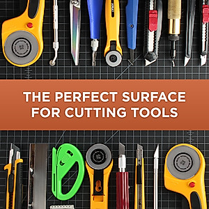 ALVIN Cutting Mat Professional Self-Healing 12"x18" Model GBM1218 Green/Black Double-Sided, Rotary Cutting Board for Crafts, Sewing, Fabric - 12x18 Inch