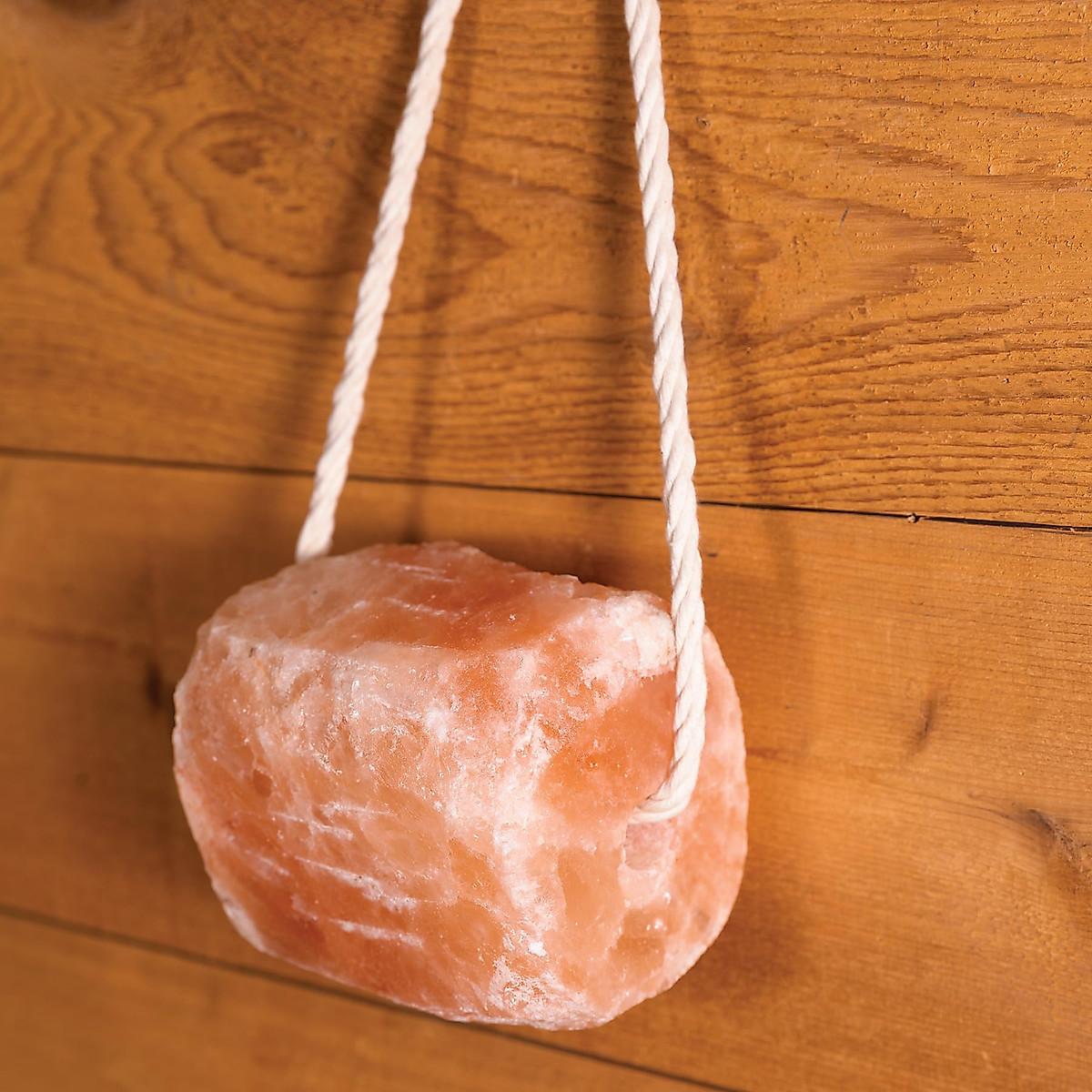 Schneiders Himalayan Horse Rock Salt Lick | Natural Mineral Source | Assures Balanced Mineral Intake | Boredom Reliever | Various Weights on Rope | 6.6 lbs w/Rope