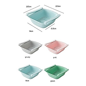 Rectangular Lazy Susan for Refrigerator，3 Pack Kitchen/Fridge Organizers and Storage for Cabinet, Table, Pantry, Kitchen, Countertop（16.5 * 15.5 * 6.5cm） (Pink)