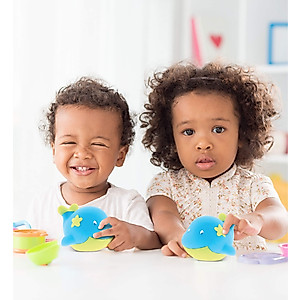 DolliBu Whale Bath Buddy Squirter - Floating Whale Rubber Bath Toy, Fun Water Squirting Bathtime Play for Toddlers, Cute & Soft Sea Life Animal Toy for The Bathtub, Beach, & Pool for Girls & Boys