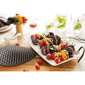 Philips Airfryer XXL Grill Master Kit for Twin Turbos Tar Model Air fryers, Non-stick, Grill Bottom, 6 Skewers, Dishwasher Safe Parts for Easy Cleaning, Recipe Booklet, Black (HD9951/01)