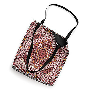 Palestinian Tatreez (Print) Chickpeas and Raisins Tatreez Tote Bag