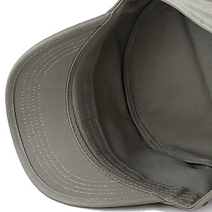 The Hat Depot Cadet Military Army Baseball Cap Tie Dye & Washed Cotton Basic & Distressed Cadet Brushed Cotton Cap (1. Basic - Olive)