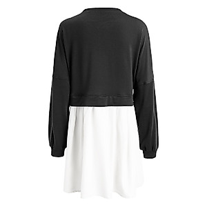 Fall Dresses for Women White Dress Women Graduation Plus Size Maxi Dress for Women Maxi Dress with Sleeves White Women's Christmas Dress Milky Dress Premium Collar v Neck Mini Pullover Dresses Long