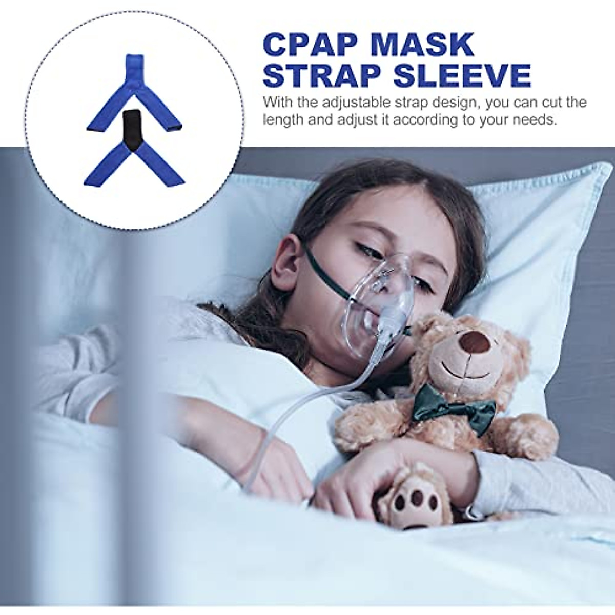 Healeved Masks Strap Pads CPAP Covers 1 Pair CPAP Headgear Straps Y Cover Compatible with AirFit N20 or Wisp Nasal CPAP Mask Cpap Straps Wraps