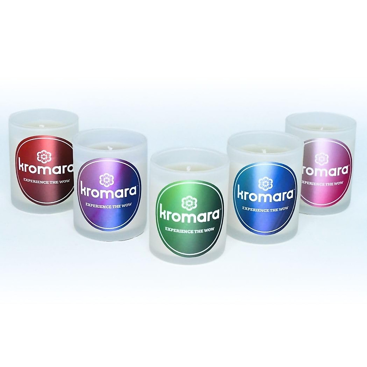 Kromara Color Changing Candles - Votive Candles Scented - Aromatherapy Candle Gift Set - Luxury Candles 5pk