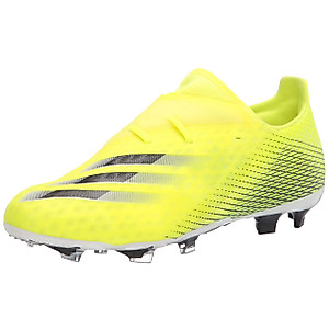 adidas Men's X GHOSTED.2 Soccer Shoe, Solar Yellow/White/Team Royal Blue, 11.5