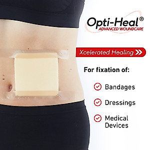 Neo G Opti-Heal Silicone Medical Tape for Wound Care – Medical Surgical Tape Sensitive Skin for Fixation of Wound Dressings, Bandages, Medical Devices - Adhesive First Aid Tape Roll -1 inch x 3.3 yd