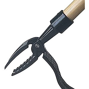 Stand Up Weeder Manual Weed Remover Weed Puller Tool with Foot Plate for Removing Weeds -Black Aluminum Lever Head Weed Puller Garden Weeder Root Remover Tool