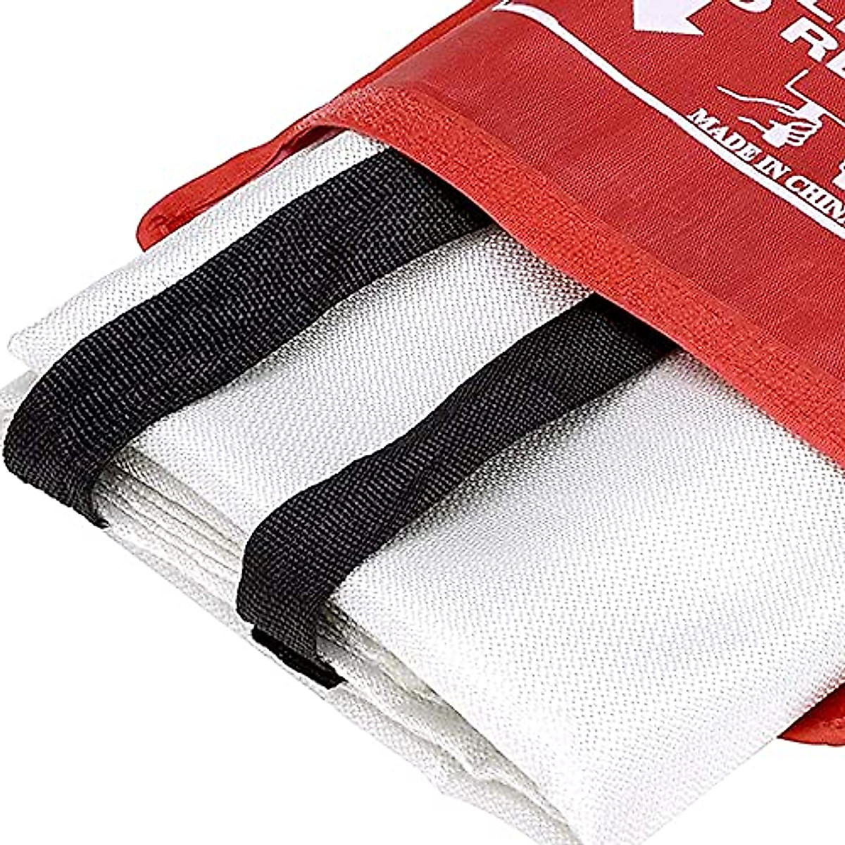 Diilaar Emergency Fire Blankets,Fire Blanket for Kitchenx2,Made of Fiberglass Fire Retardant Blankets for Grill, Fireplace,Car, Camping(40 * 40inch)