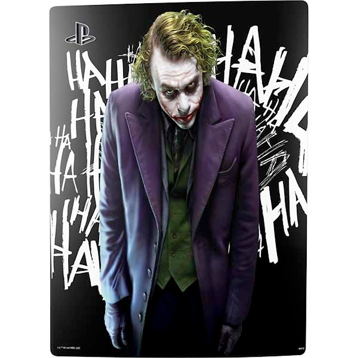 Skinit Decal Gaming Skin Compatible with PS5 Bundle - Officially Licensed The Dark Knight Joker Design