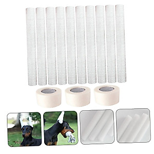 DRESSOOS 10Pcs Dog Ear Support Rods for Puppies Adjustable Ear Standing Accessories with Tapes for Dog Ear Care and Support