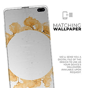 DesignSkinz Karamfila Yellow & Gray Floral V13 Protective Vinyl Decal Wrap Skin Cover Compatible with The Samsung Galaxy S20 (Screen Trim & Back Glass Skin)