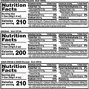 Pringles Potato Crisps Chips, Lunch Snacks, Office and Kids Snacks, Grab N' Go Snack Pack, Variety Pack, 13.7oz Tray (10 Cans)