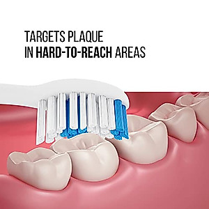 Acteh Sonic Electric Toothbrush, JetWave Rechargeable, Toothbrush w/ 5 Brushing Modes, 2min. auto-Timer, 30sec. Quad-Reminder and Long-Lasting, Extended Charge Battery (White)