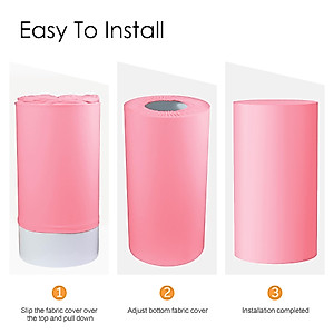 Putros Spandex Cylinder Pedestal Covers Pink Set of 5 Cylinder Plinth Stand Cover for Wedding Props Birthday Party Event Decor