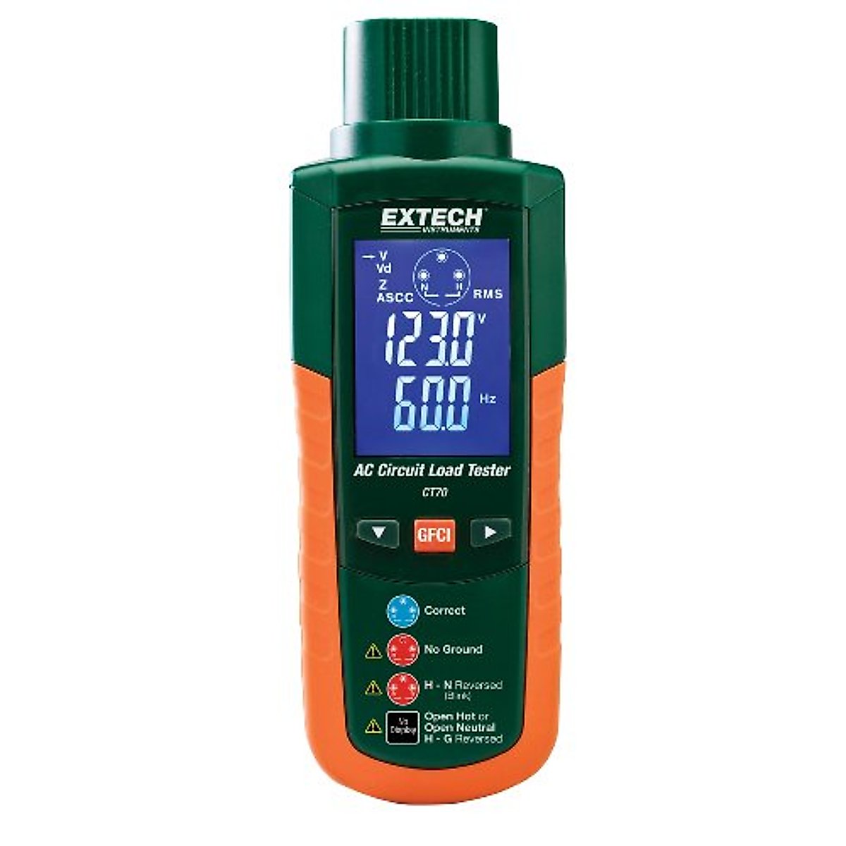 Extech CT70 AC Circuit Load Tester,Black