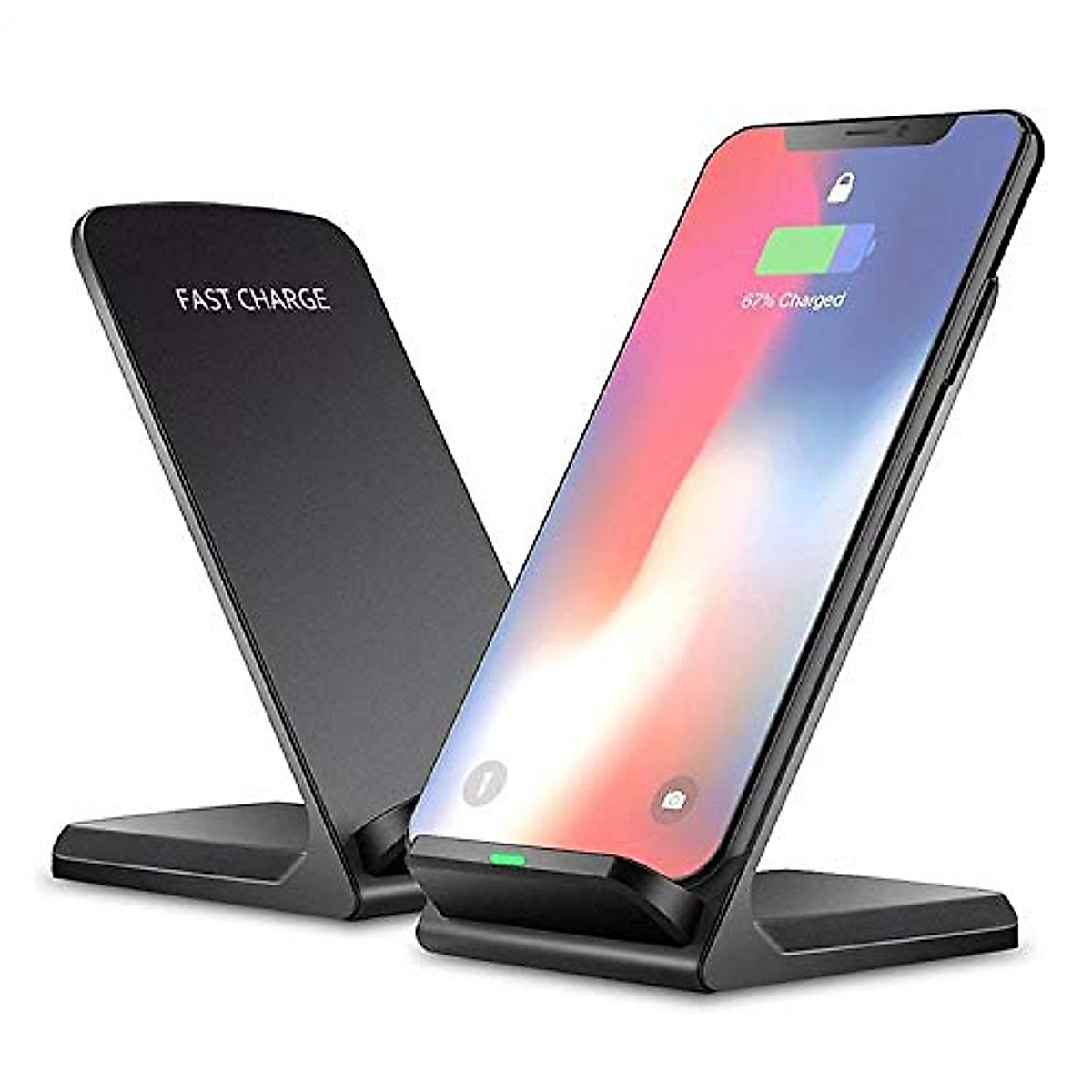 BoxWave Charger Compatible with Huawei P30 Pro - Wireless QuickCharge Stand (10W), No Cord; no Problem! Charge Your Phone with Ease! for Huawei P30 Pro - Jet Black