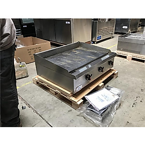 Commercial Griddle Manual 36" Countertop Natural Gas - 90000 BTU NSF CD-MG36