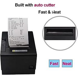 pos kithcen printer,80mm Restaurant Auto cutter wireless android thermal receipt bill ticket printer for small business,Compatible with android/WINDOWS,NOT for ios/ipad/MAC(Bluetooth+LAN/Ethernet+USB)