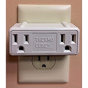 Thermo Cube Model TC-3: Thermostatically Controlled Outlet - On at 35-Degrees/Off at 45-Degrees