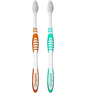 Colgate Wave Toothbrush, Ultra Compact , Soft (Colors Vary) - Pack of 2