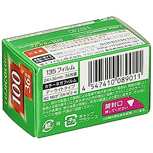 FUJIFILM 1.4 inch (35 mm) Color Negative Film, FujiColor FUJICOLOR 100, ISO Sensitivity, 36 Shoots, Single Item, 135 FUJICOLOR-S 100 36EX 1