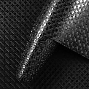 11.8 x 59 Inch Shelf Liners for Kitchen Cabinets, Drawer Liners for Kitchen, Refrigerator Liners Cabinet Protectors for Shelves, Waterproof Plastic Shelf Liner, Drawer Mat Cupboard Liner Black