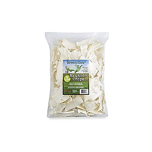 Green Cow Rawhide Dog Bones, Natural Chips, 5-Pound Bag