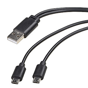 Batmax 2X Micro USB-Output 1100mAh Battery Packs for Xbox One Xbox One S Xbox One X Xbox One Elite Wireless Controllers Rechargeable Ni-MH Not fits for Xbox Series X/S 2020 + 2-in-1 USB Cable (Black)