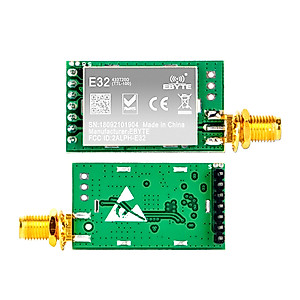 Gowoops SX1278 LoRa Radio Wireless 433Mhz 410~441MHz UART Serial Module Transmitter Receiver + 433Mhz 3dBi SMA Antenna, Compatible with Arduino STM32 51 Single Chip Microcomputer