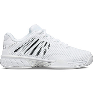 K-Swiss Women's Hypercourt Express 2 Tennis Shoe, White/Black, 8 M