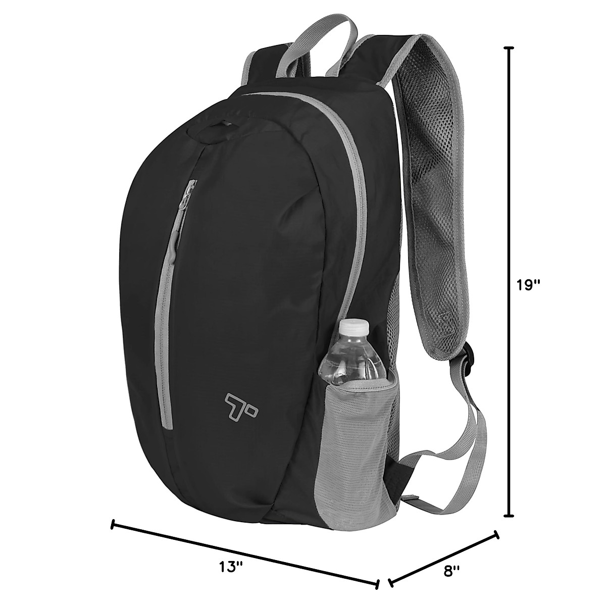 Travelon Packable Backpack, Black, One Size