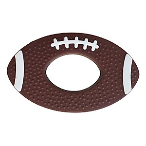 Silicone Football Teether, Food Grade Silicone, Infant and Toddler Sensory teether American Football