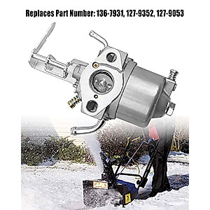 NTSUMI 136-7931 127-9053 Carburetor Fit for Toro Power Clear 518ZR 518ZE 38472 38473 Powerlite 38274 Snowthrowers Replace 127-9352