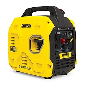 Champion Power Equipment 2500-Watt Dual Fuel Ultralight Portable Inverter Generator with Quiet Technology and CO Shield