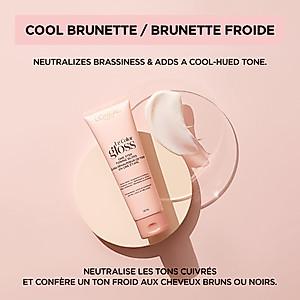 L'Oreal Paris Le Color One Step Toning Hair Gloss, Cool Brunette, 4 Ounce
