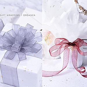 Gift Ribbon for Gifts Wrapping -50 Yards (150ft) Pink 1 inch Ribbons for Christmas Tree Wrap Wedding Party Decoration and Crafts, Ribbon of Anniversary Presents