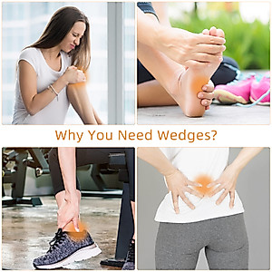 Harderwill 5 In 1 Yoga Foam Wedge Blocks (Pair), Calf Raise Block, Yoga Knee Pads Set, Calf Stretcher, Yoga Wrist Support, Balance, Pushup, Fitness, Pilates, Heel Stretcher, Squat Wedge With Gym Bag